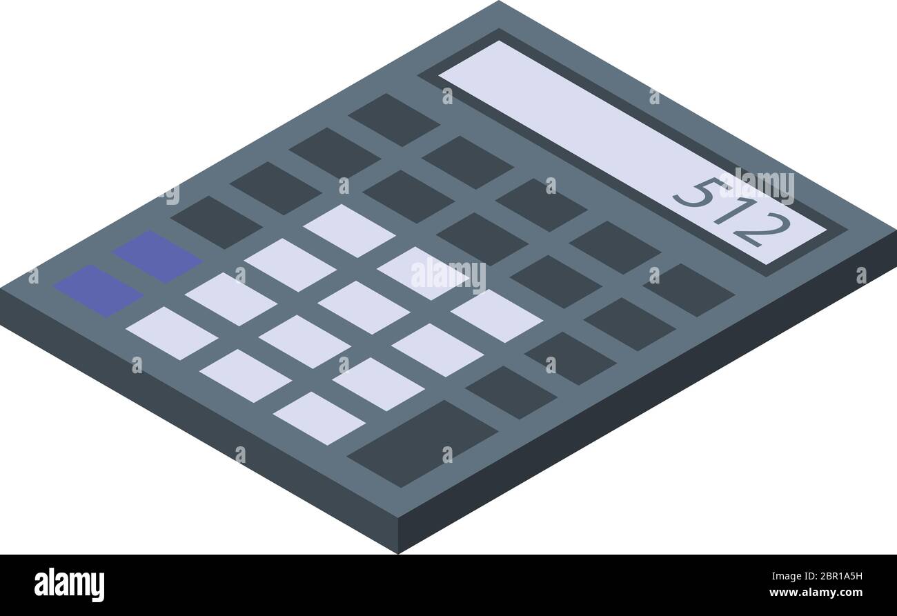 Manual calculator Stock Vector Images - Alamy