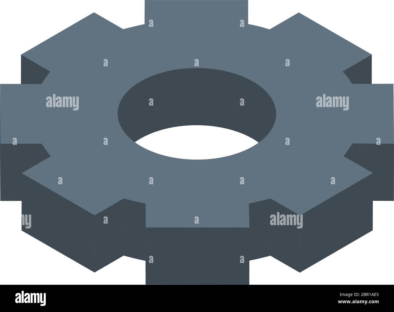 Mechanism gear icon, isometric style Stock Vector Image & Art - Alamy