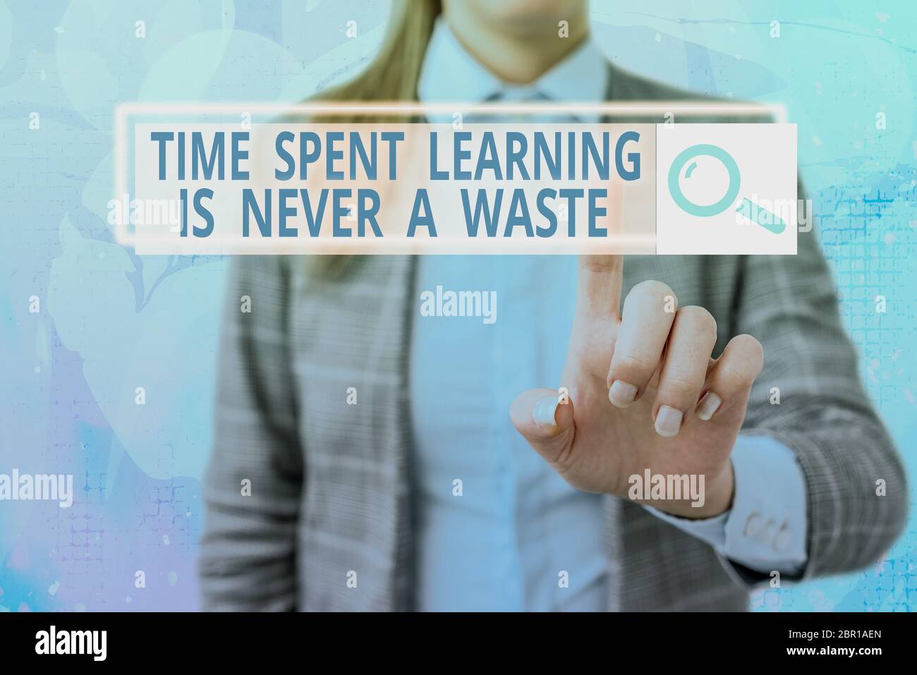 Text sign showing Time Spent Learning Is Never A Waste. Business photo ...