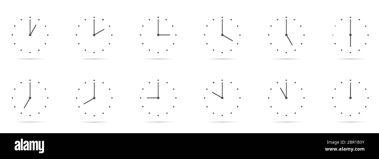 Watch icon set Stock Vector Image & Art - Alamy