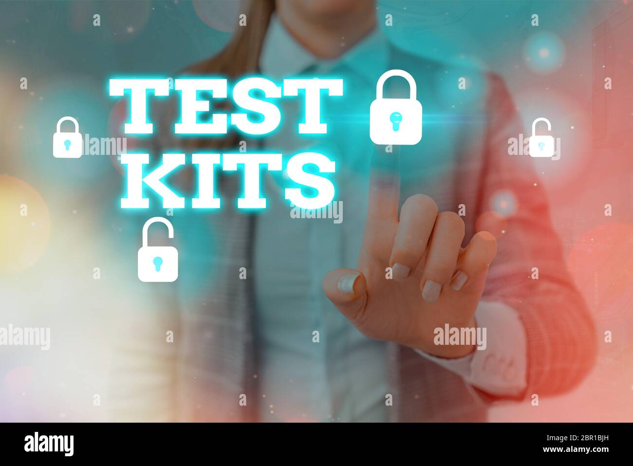 Handwriting text writing Test Kits. Conceptual photo tools used to ...