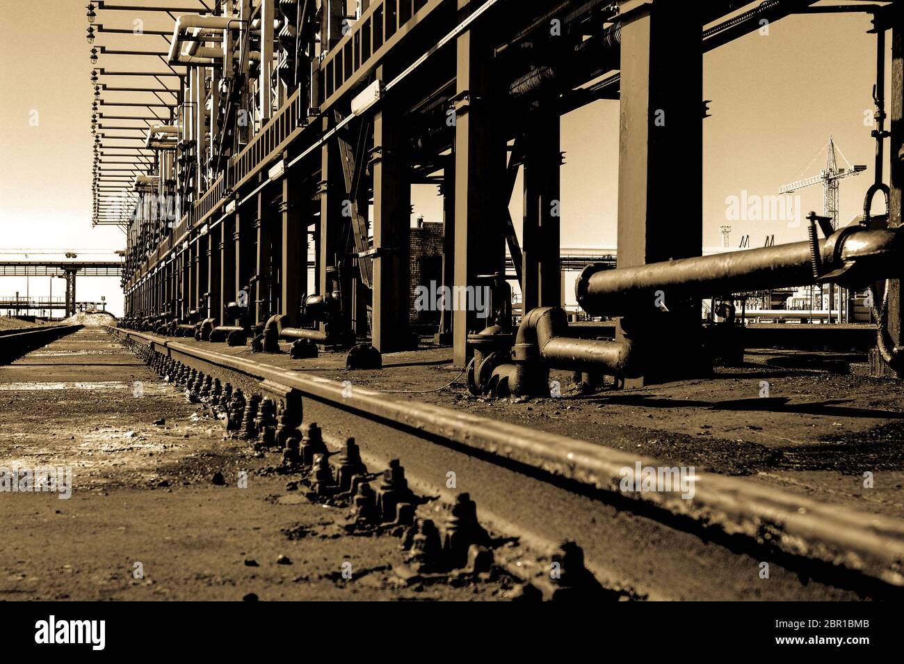 Close up industrial view,A equipment of oil refining,Oil and gas ...