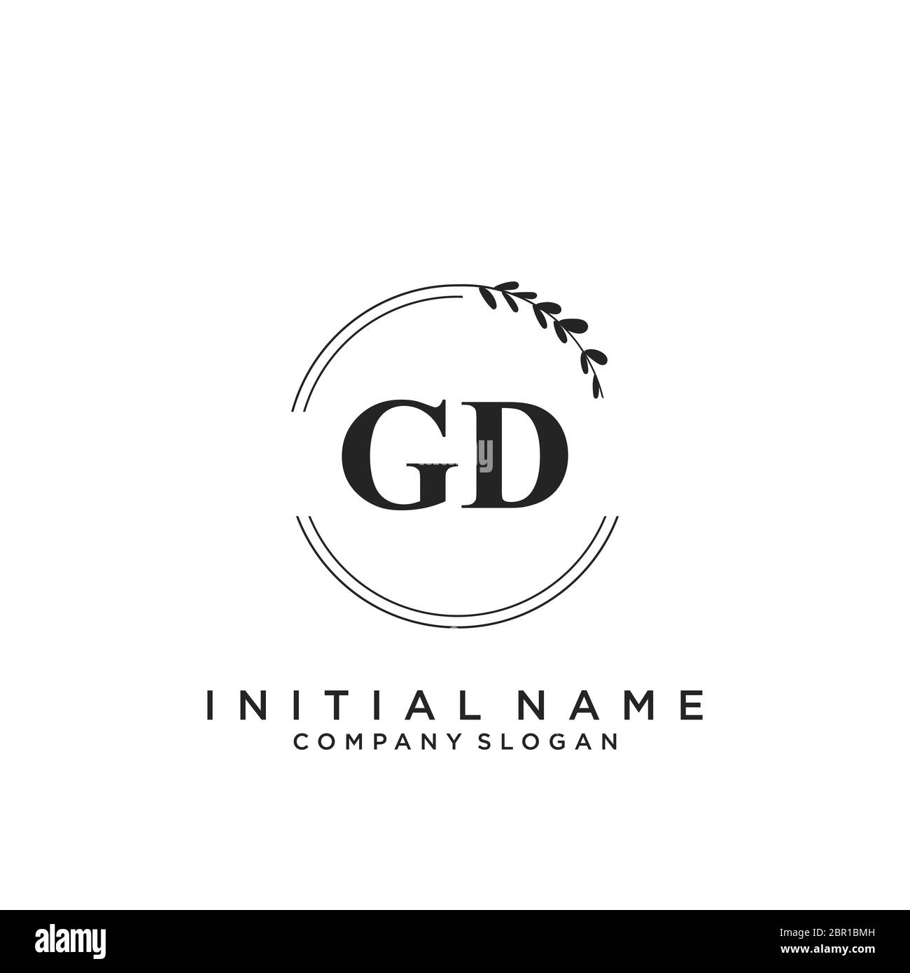 Gd initials logo Stock Vector Images - Alamy