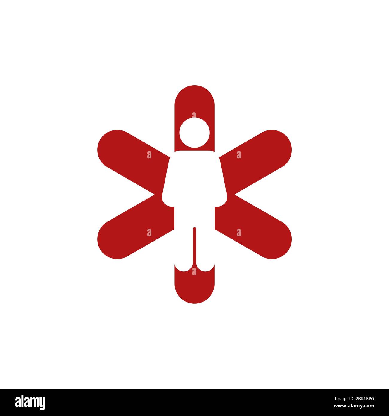 Health Care Cross Human Figure Logo Template Illustration Design ...