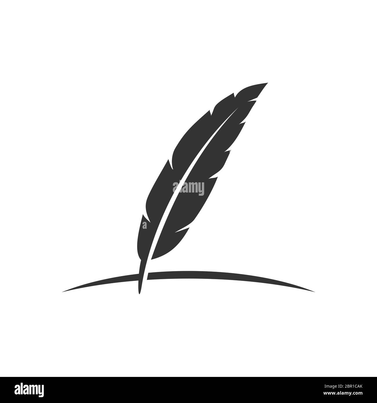 Feather Pen Logo Template Illustration Design. Vector EPS 10 Stock ...