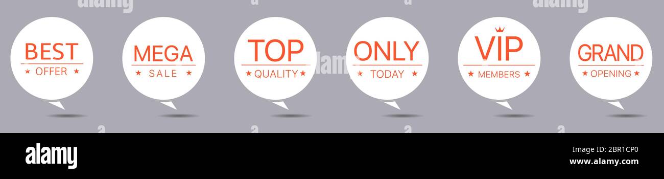 Round label icon set Stock Vector Image & Art - Alamy