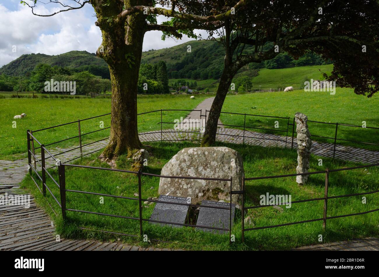 Legend of beddgelert hi-res stock photography and images - Alamy