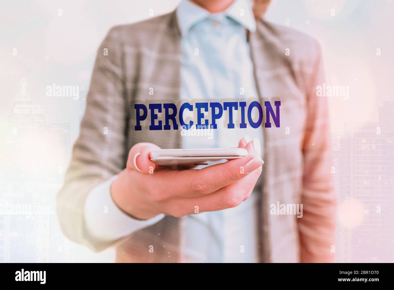 Conceptual hand writing showing Perception. Concept meaning individuals ...