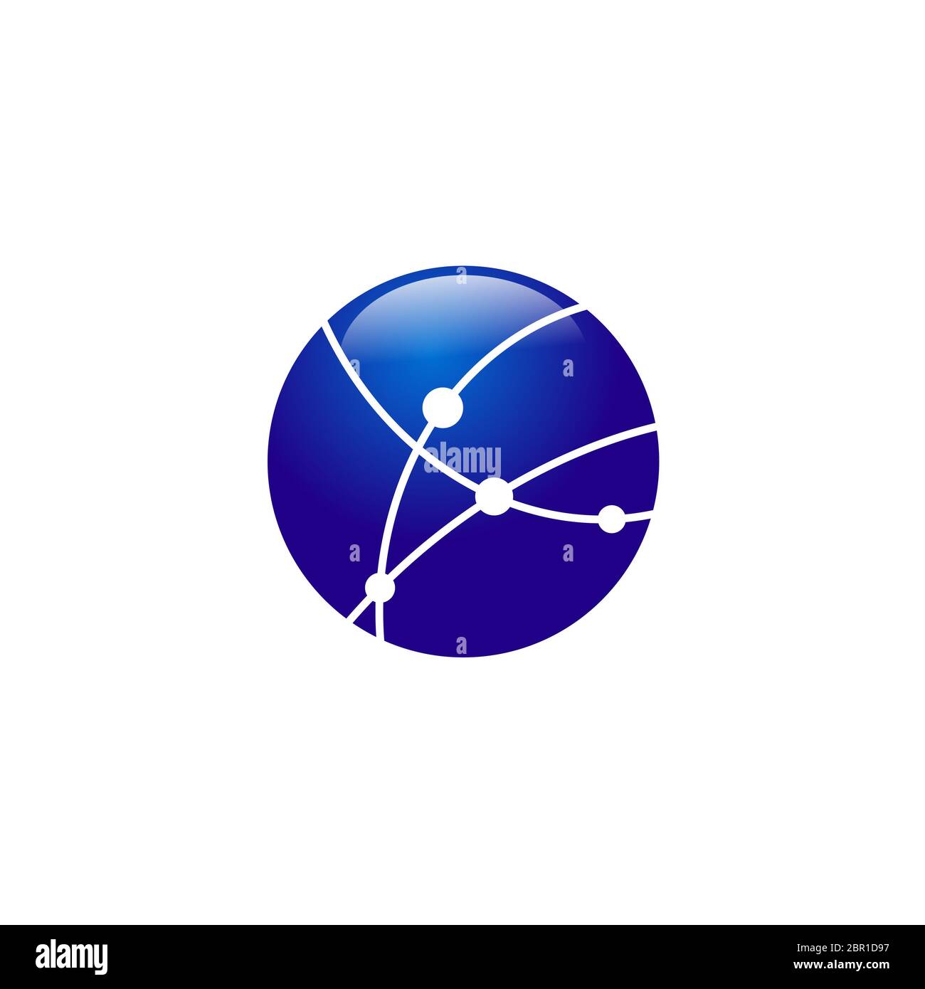 Blue Sphere Logo Template Illustration Design. Vector EPS 10 Stock ...