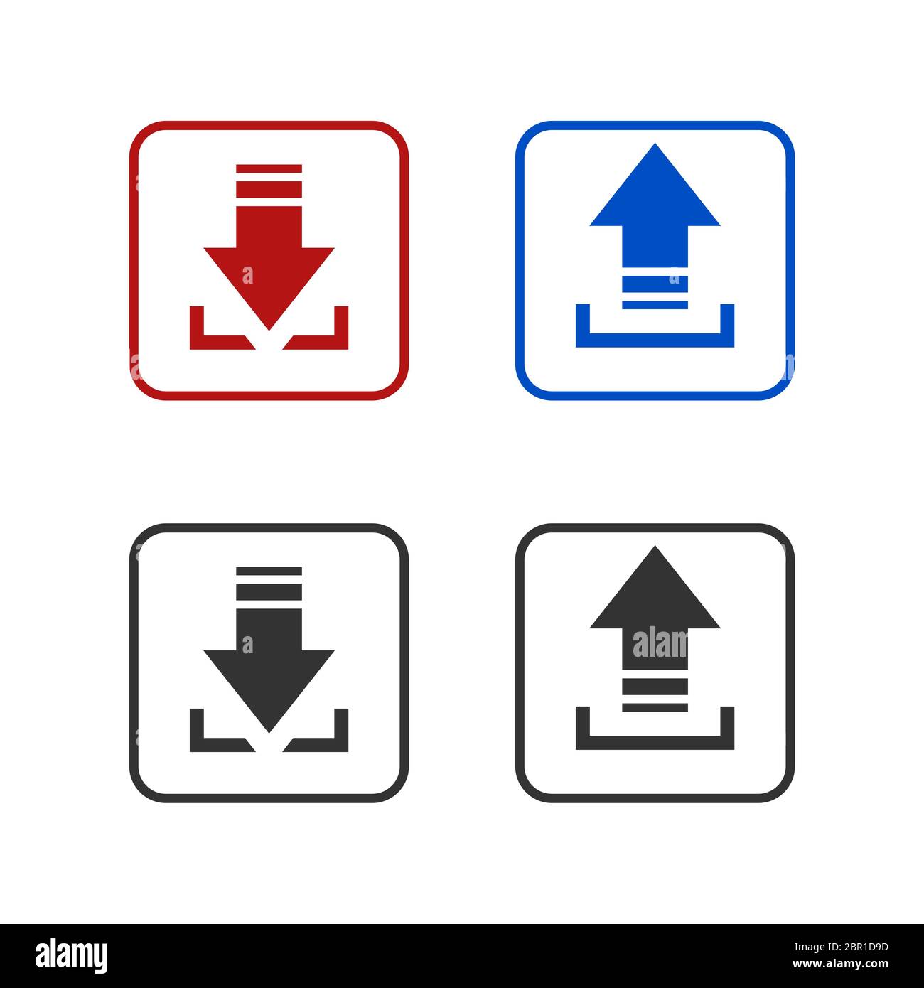 Download, Upload Sign Vector Template Illustration Design. Vector EPS ...