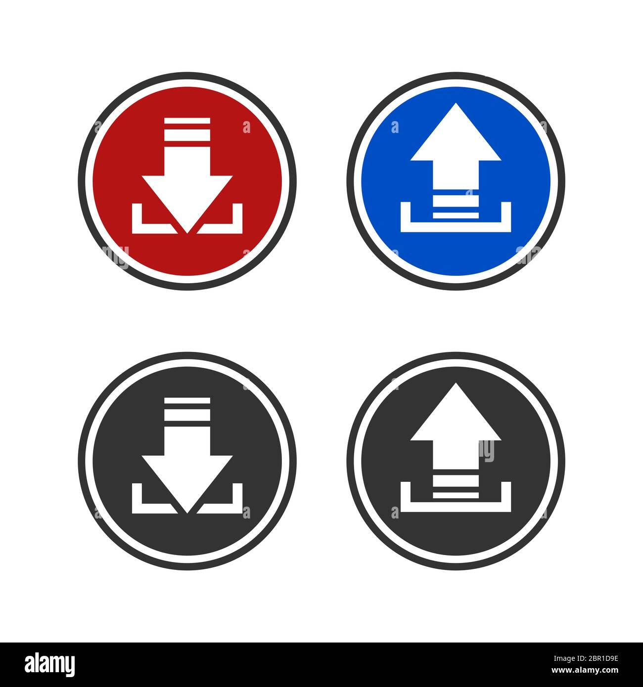 Download, Upload Sign Vector Template Illustration Design. Vector EPS ...