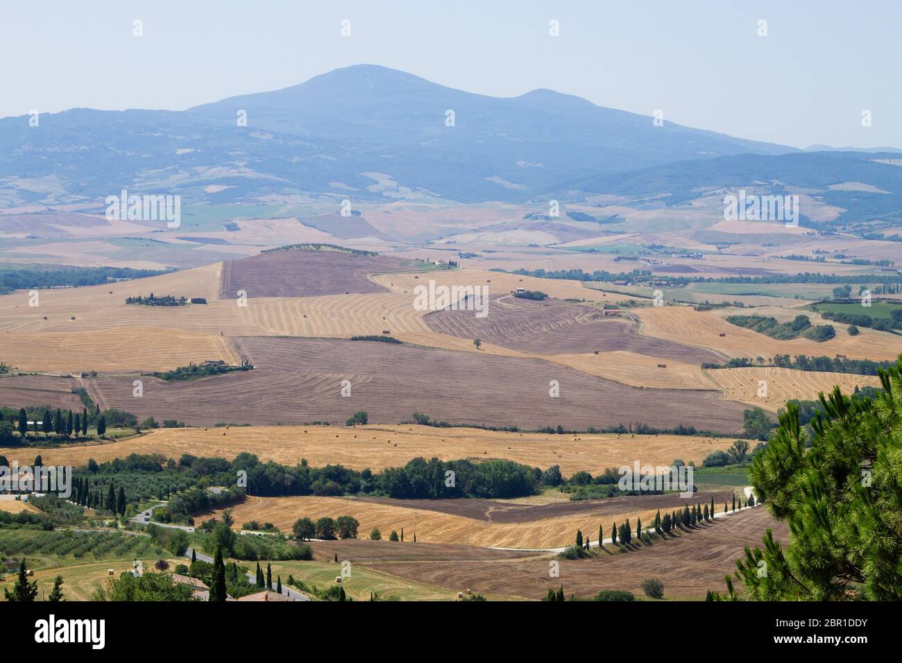 Tuscany hills view, Italy. Italian landscape, Toscana Stock Photo - Alamy