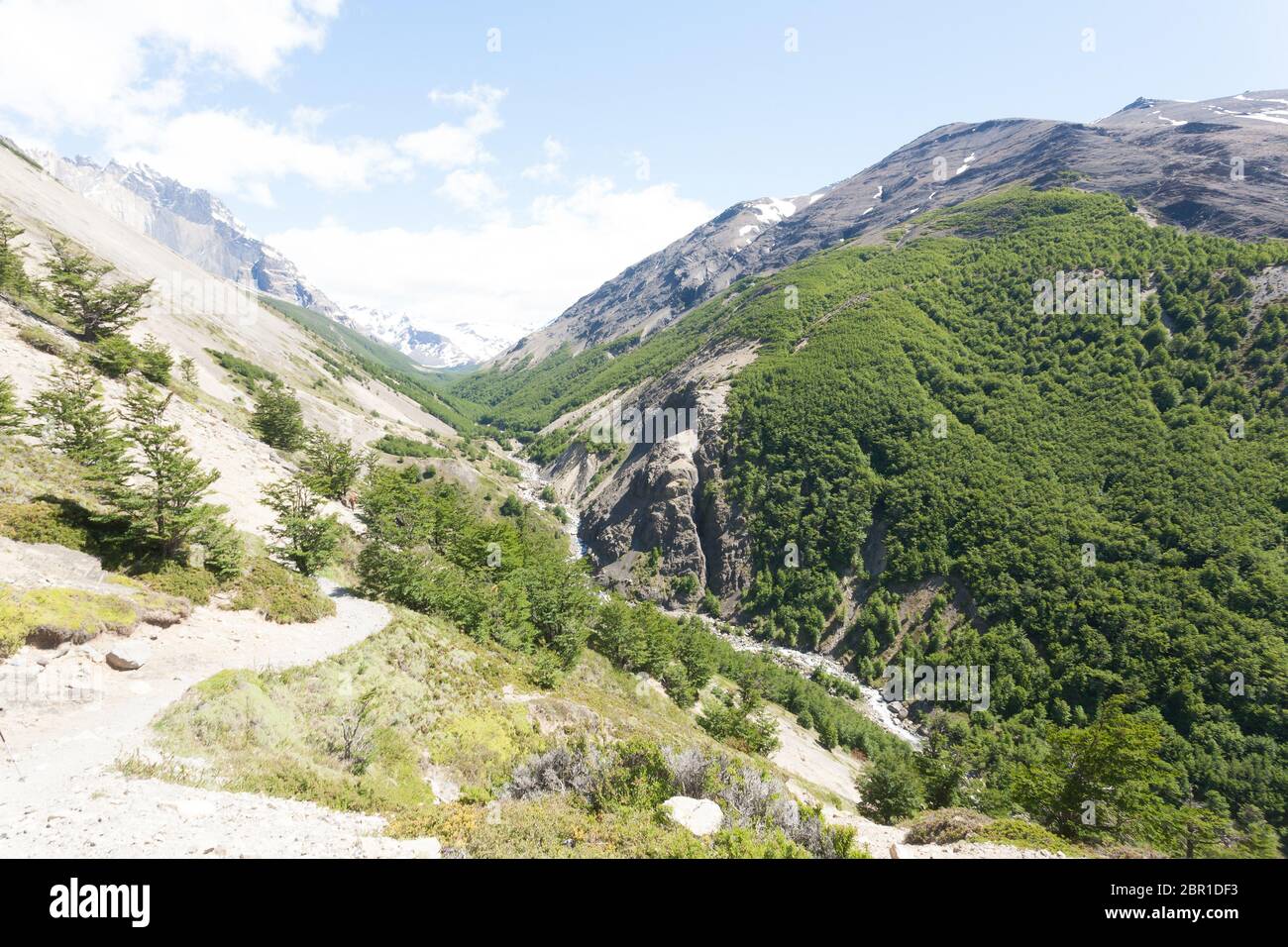 Ascencio Valley hiking trail, Torres del Paine National Park, Chile ...