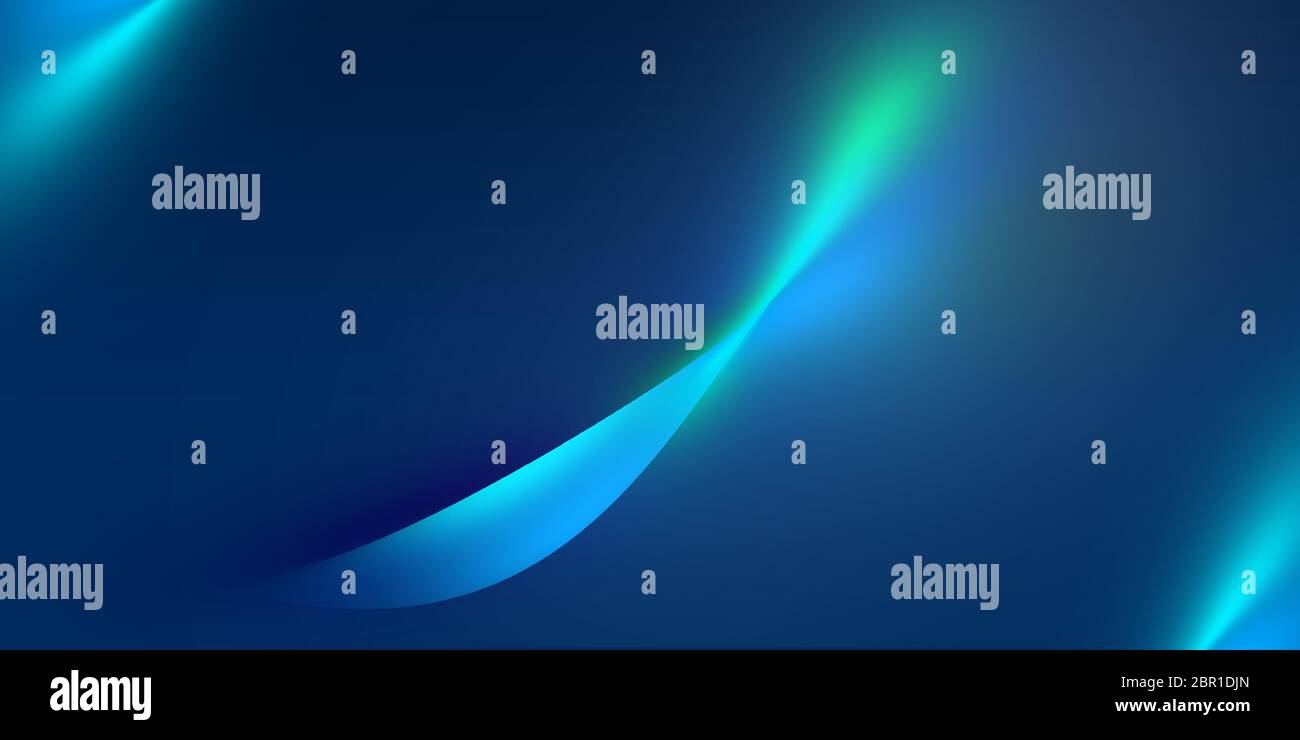 Abstract light beam blue background illustration with glow effect and ...
