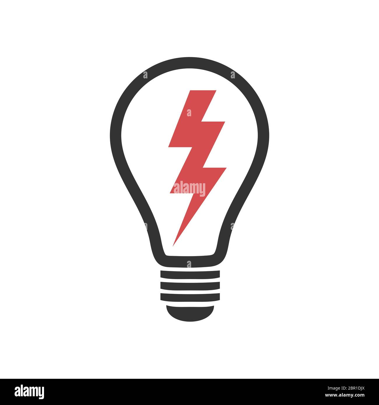 Thunder Light Bulb Lamp Logo Template Illustration Design. Vector EPS ...