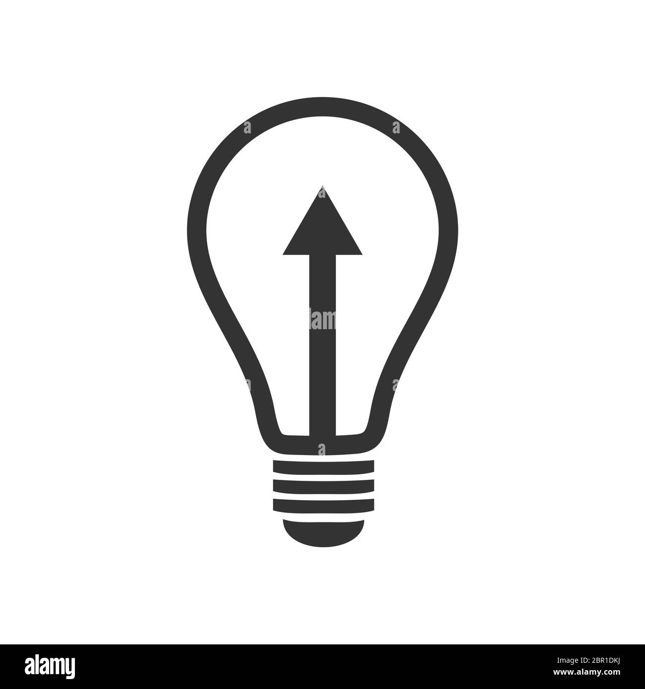 Bulb Lamp Up Arrow Logo Template Illustration Design. Vector EPS 10 ...