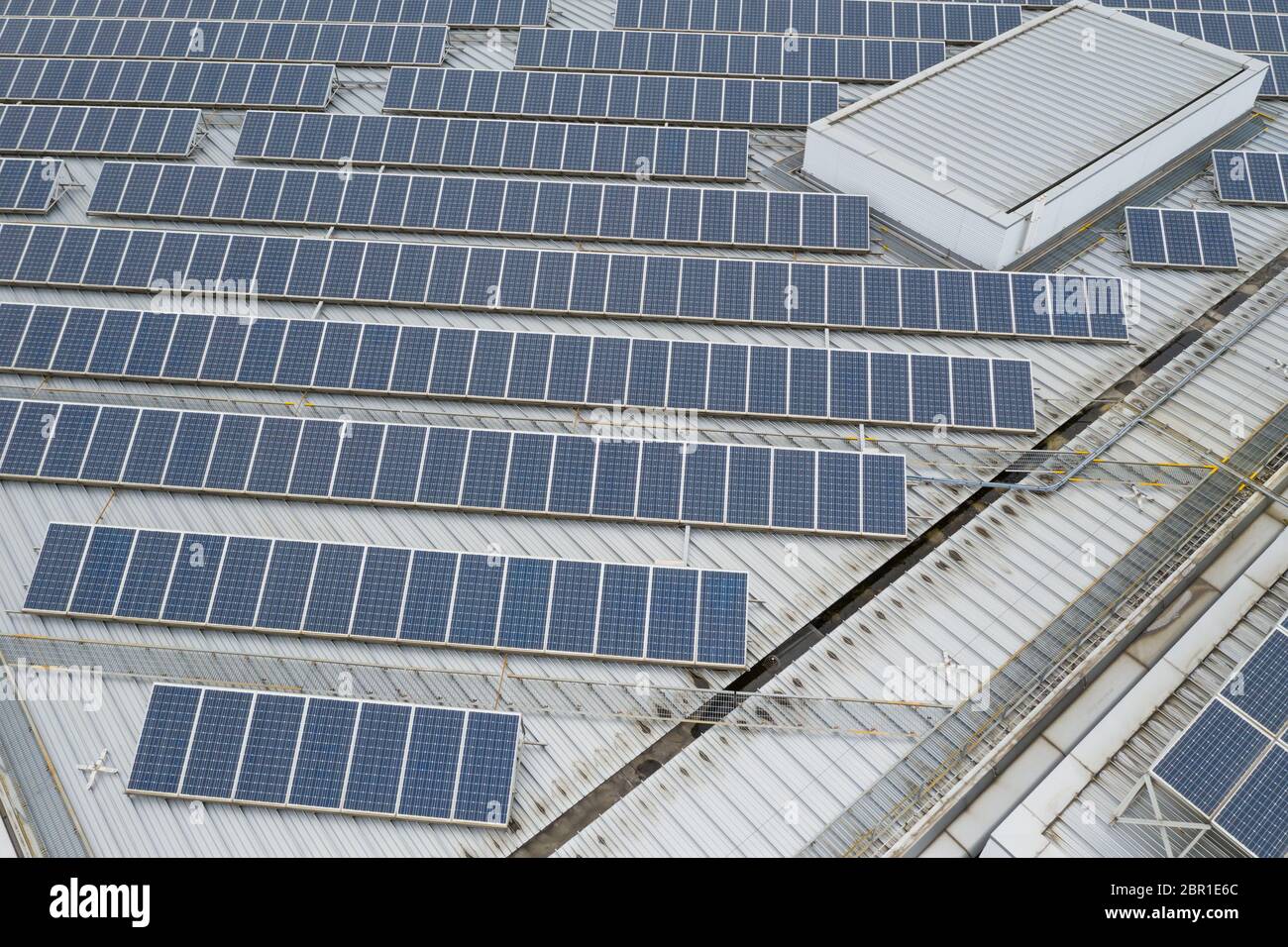Solar panel system Stock Photo - Alamy