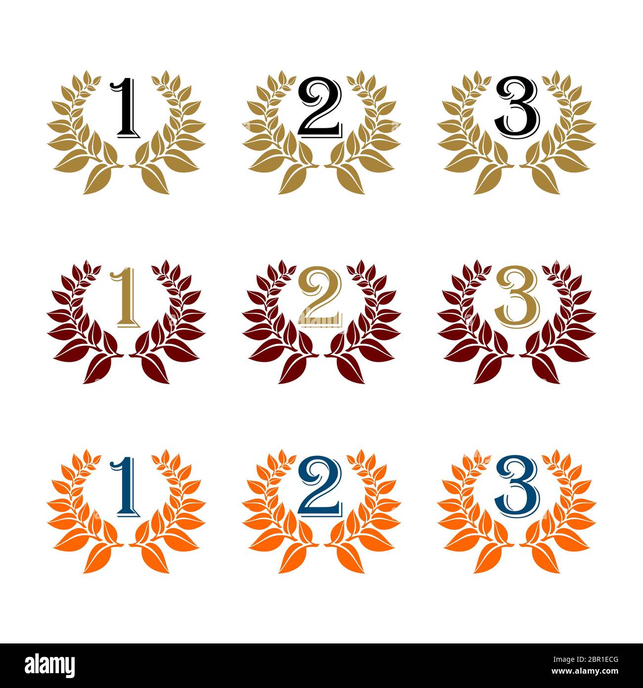Laurel Crest Laurel Crest Stock Vector Images Alamy