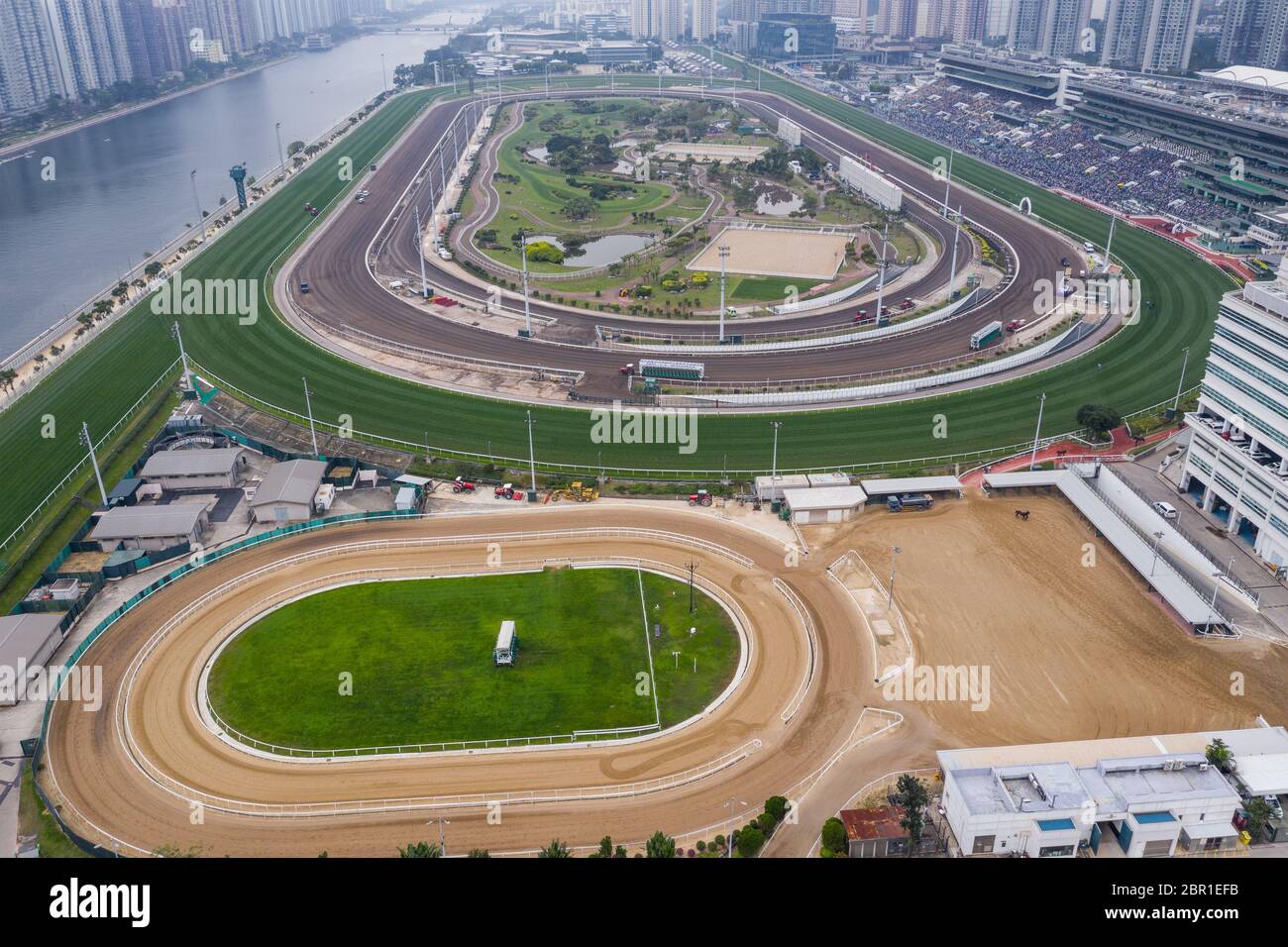 Sha Tin, Hong Kong,17 March 2019:-Sha Tin racecourse in Hong Kong Stock ...