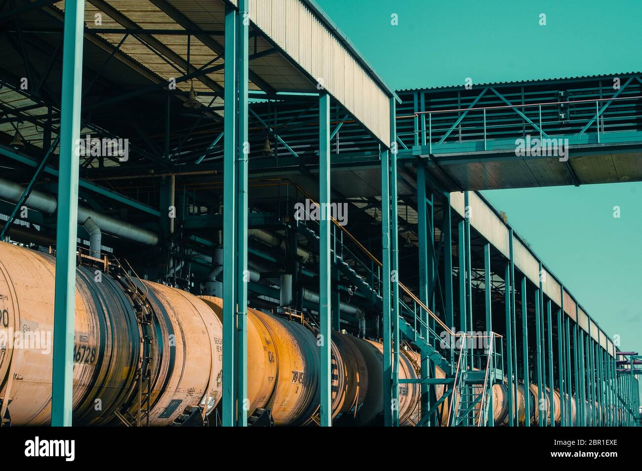 Close up industrial view,A equipment of oil refining,Oil and gas ...