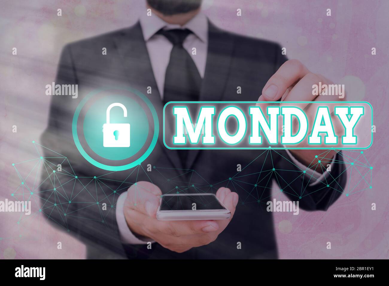 Text sign showing Monday. Business photo showcasing the day of the week ...