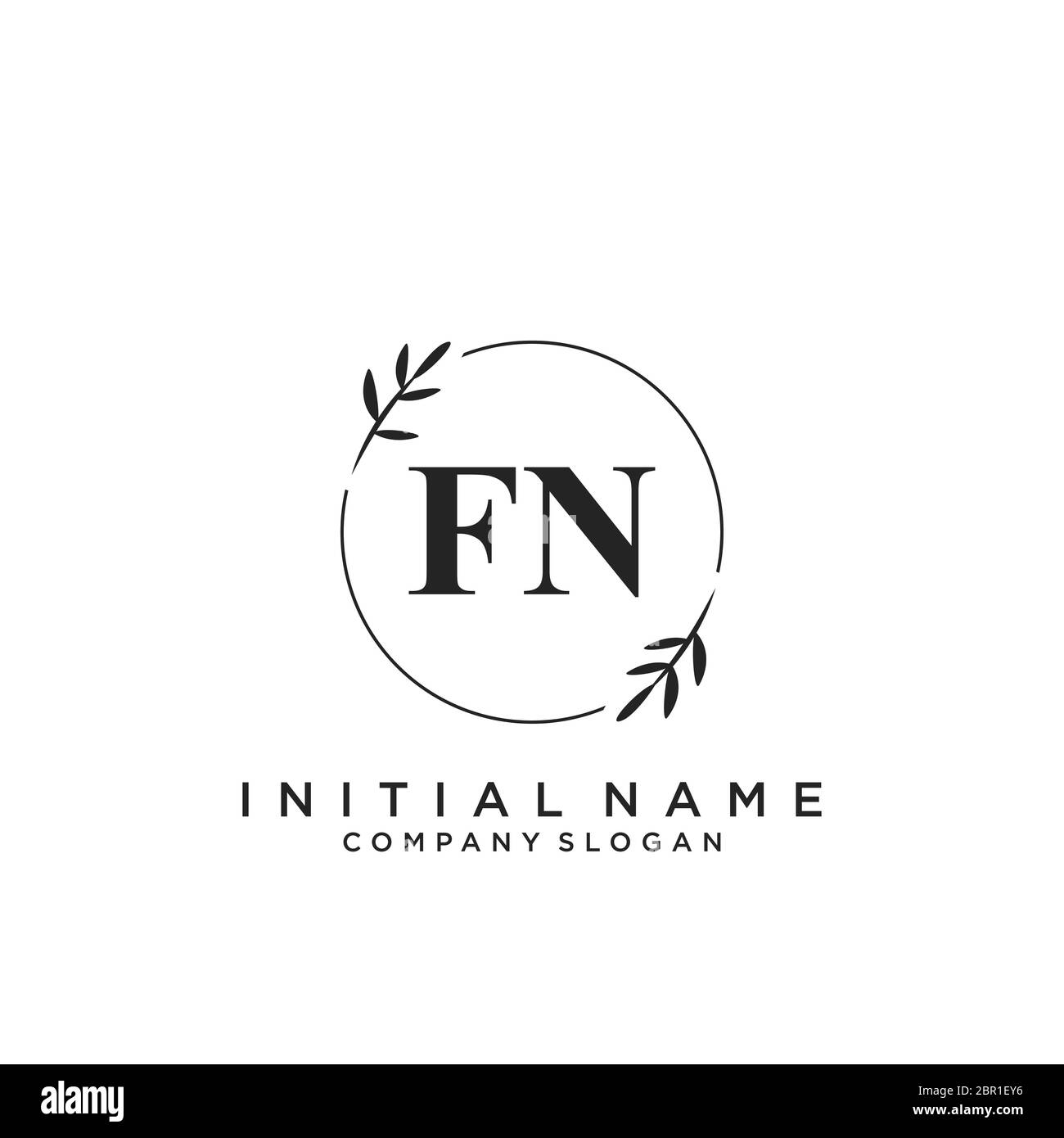 Letter fn logo Stock Vector Images - Alamy