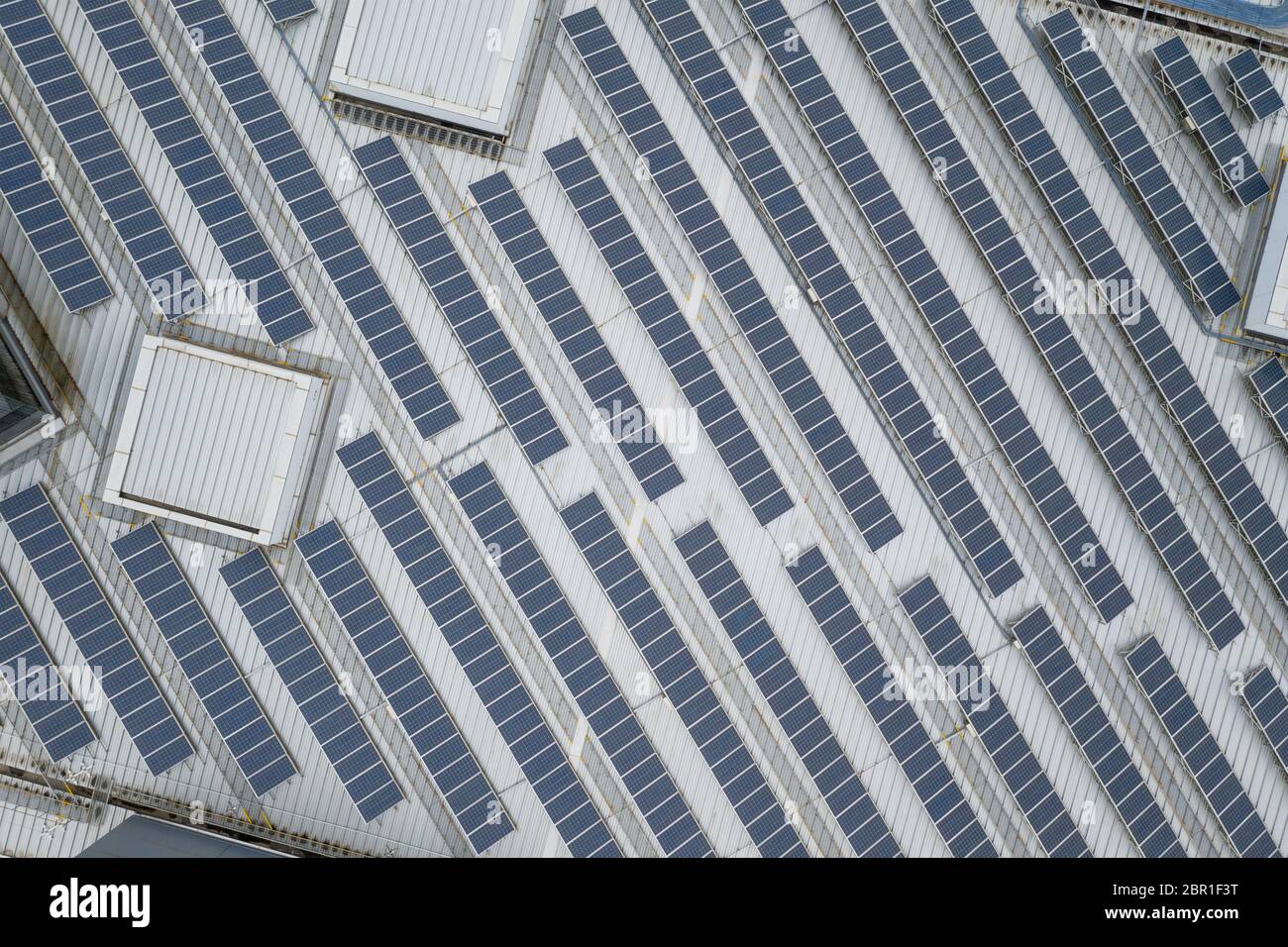 Top view of Solar panel Stock Photo - Alamy