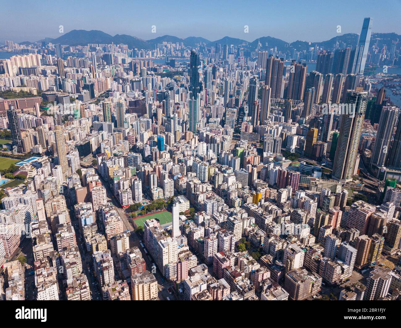Top view of Hong Kong building Stock Photo - Alamy