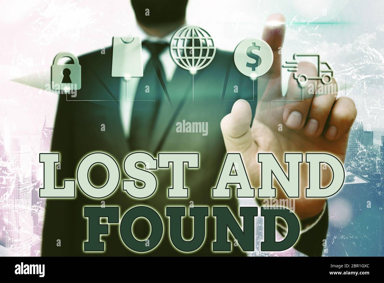 Conceptual hand writing showing Lost And Found. Concept meaning a place ...