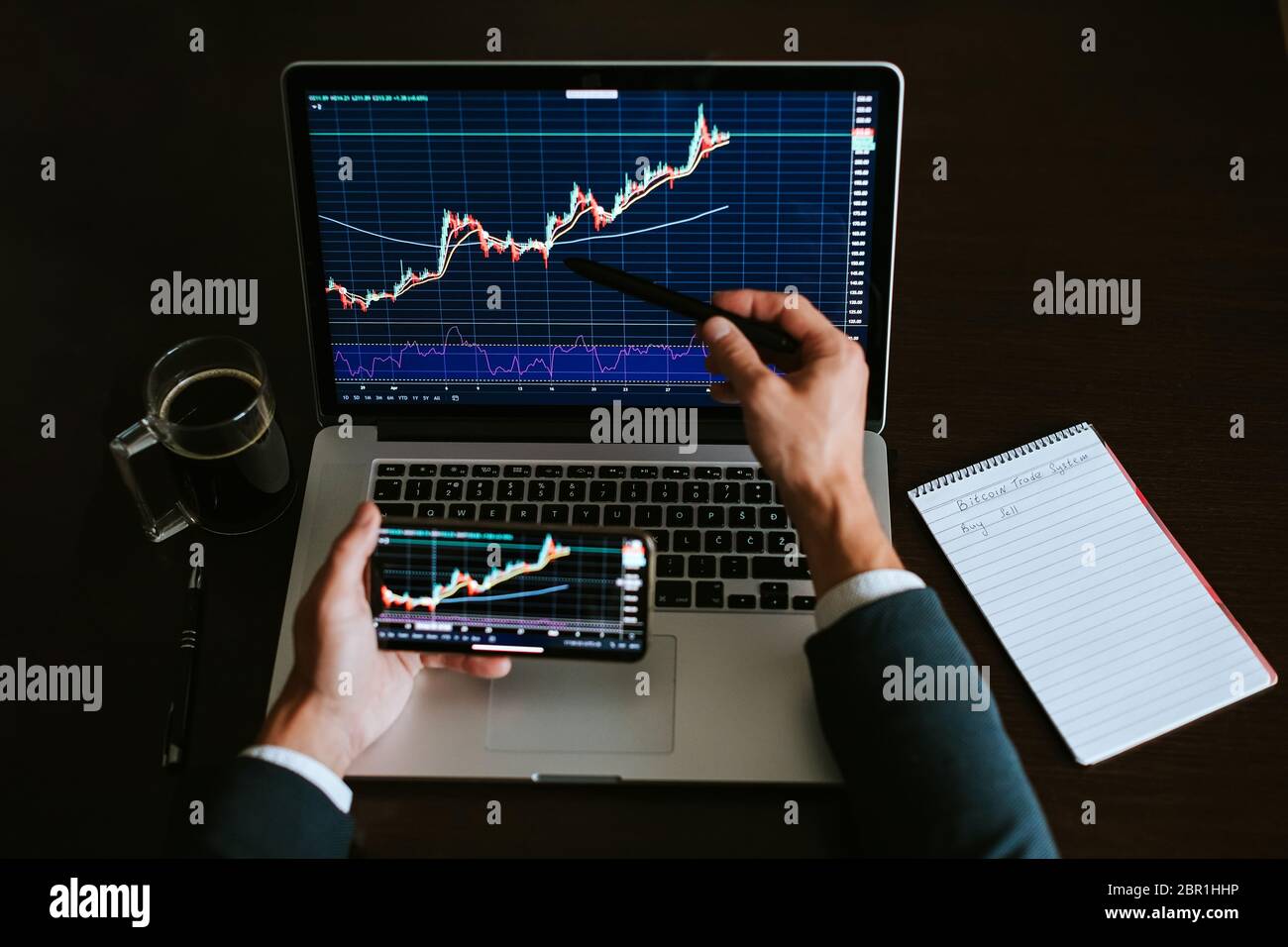 investment stockbroker profit analysis. Stock trading graph price ...