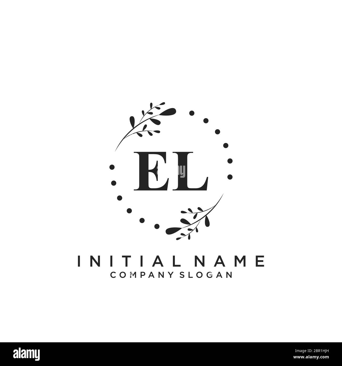 Initial letter el hi-res stock photography and images - Alamy