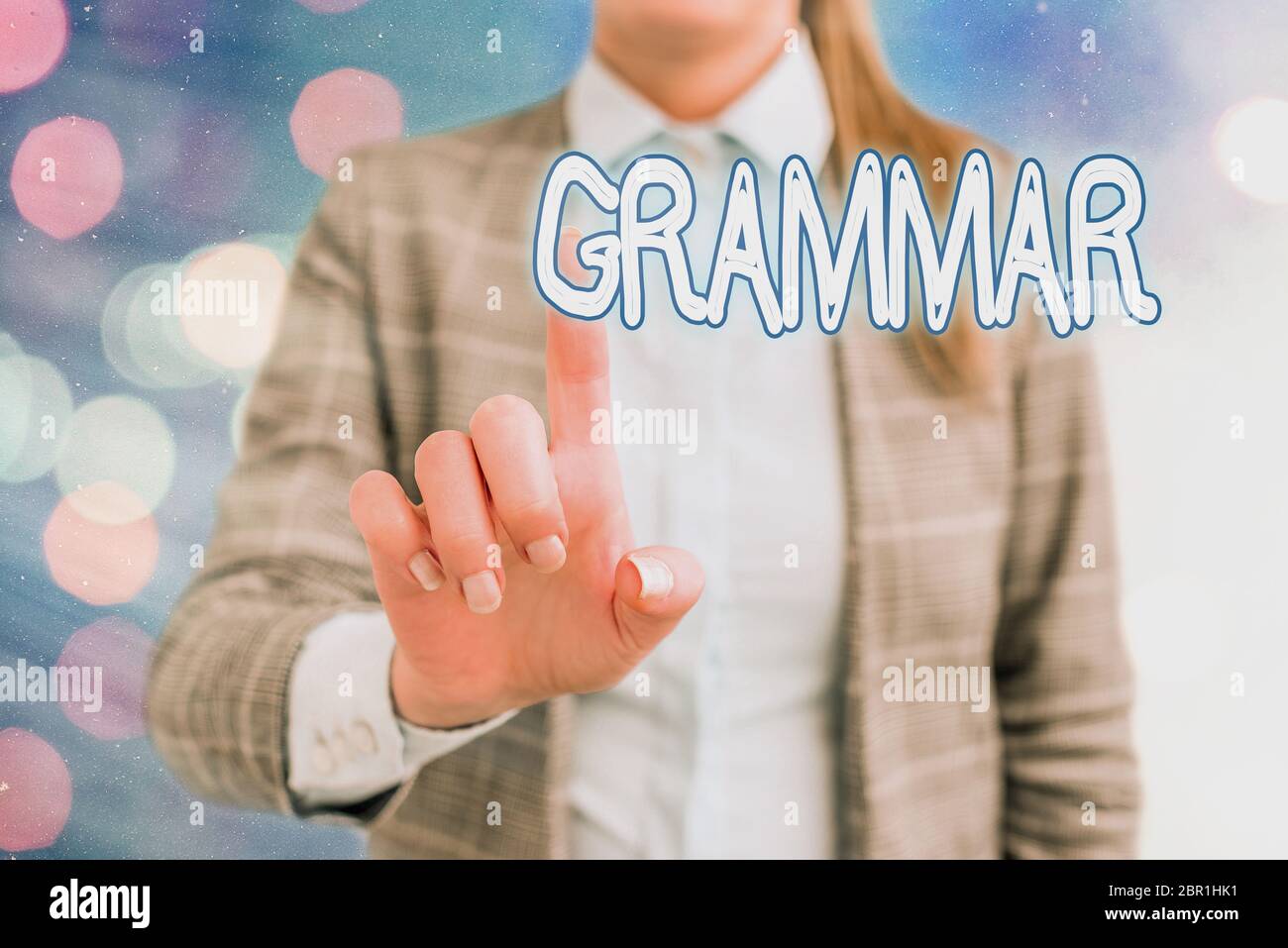 Handwriting text writing Grammar. Conceptual photo whole system ...