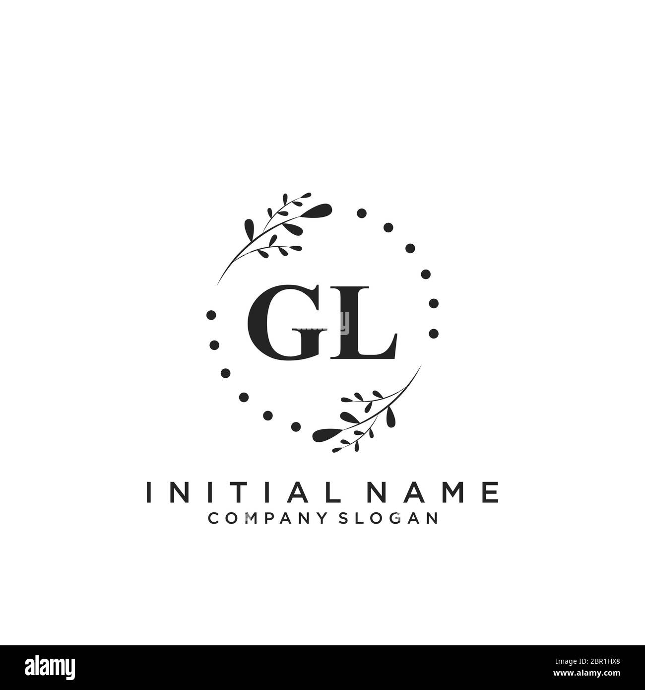 Gl monogram hi-res stock photography and images - Alamy