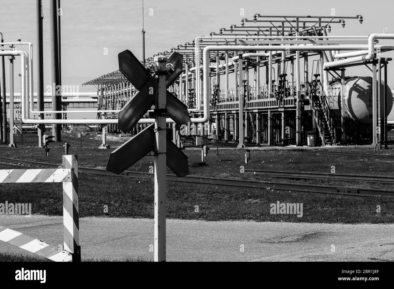 Close up industrial view,A equipment of oil refining,Oil and gas ...