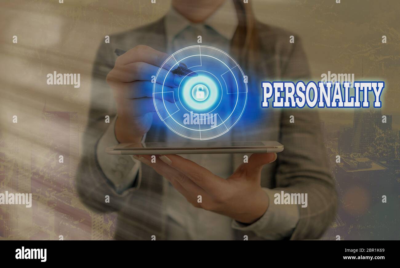 Word writing text Personality. Business photo showcasing combination ...