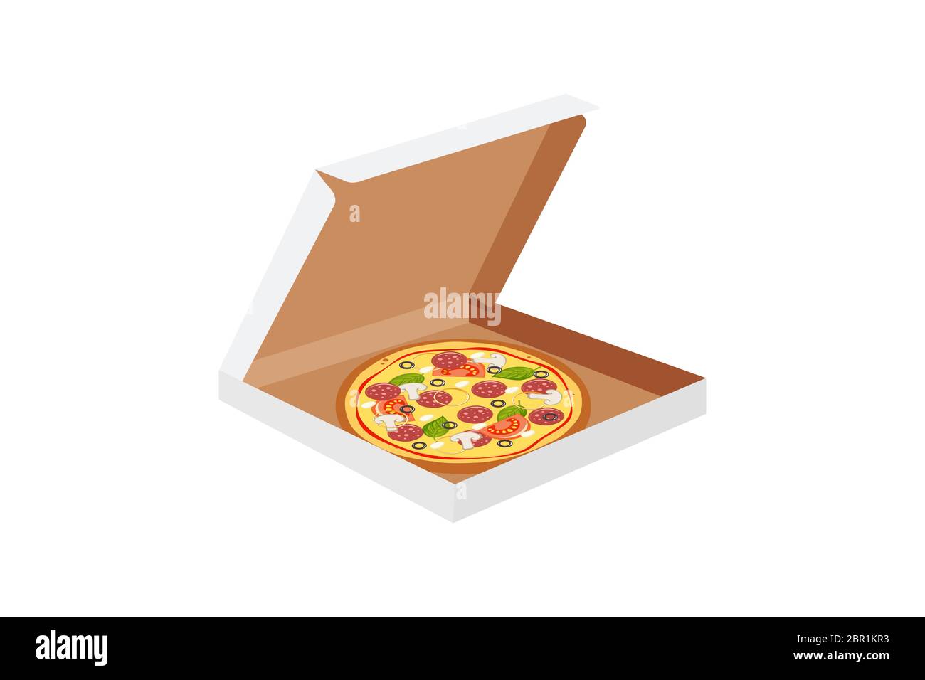 Slice pizza on thin Stock Vector Images - Alamy