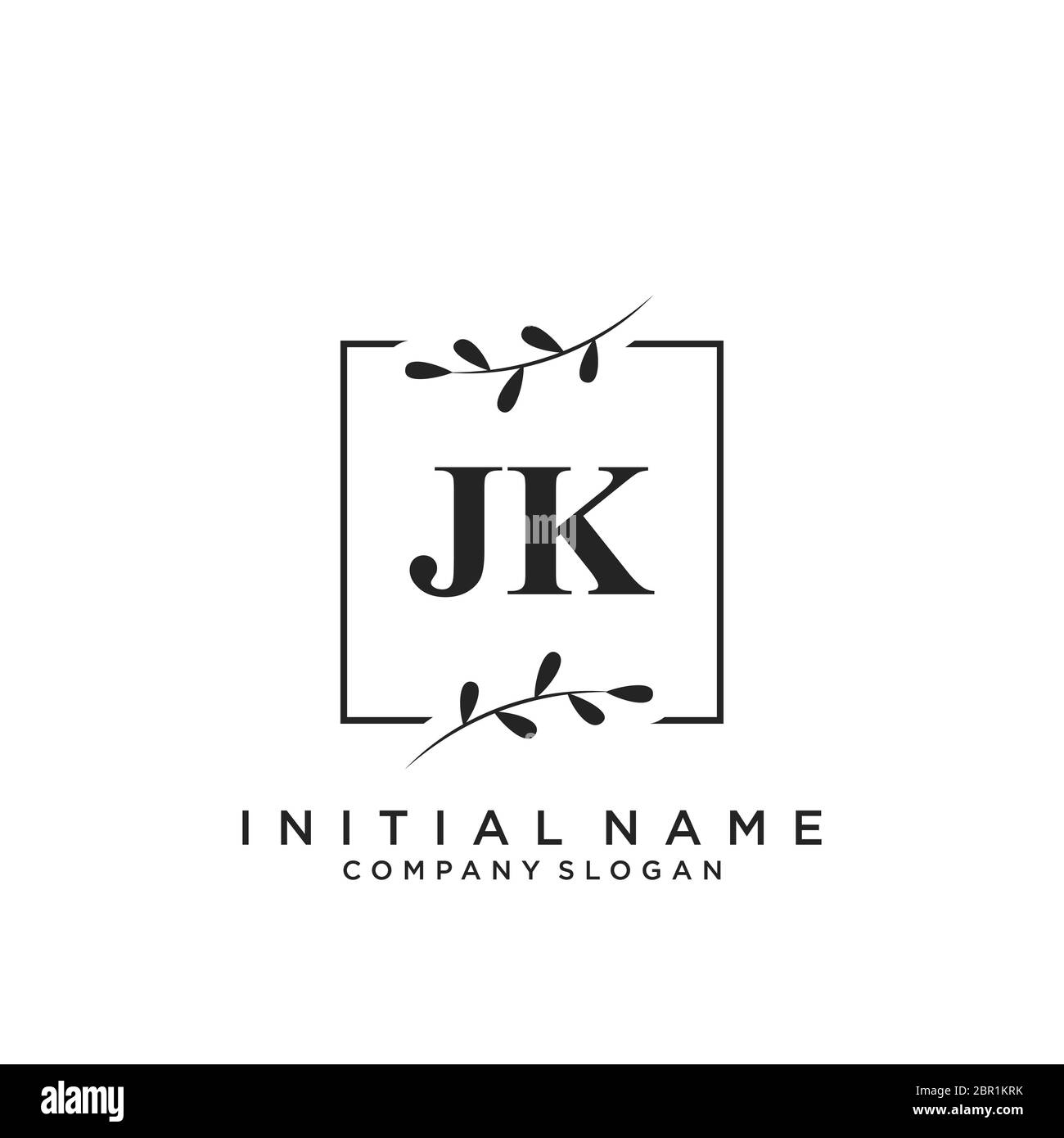 Jk initials logo Stock Vector Images - Alamy