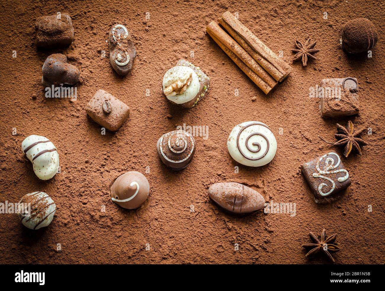 Luxury chocolate candies Stock Photo - Alamy