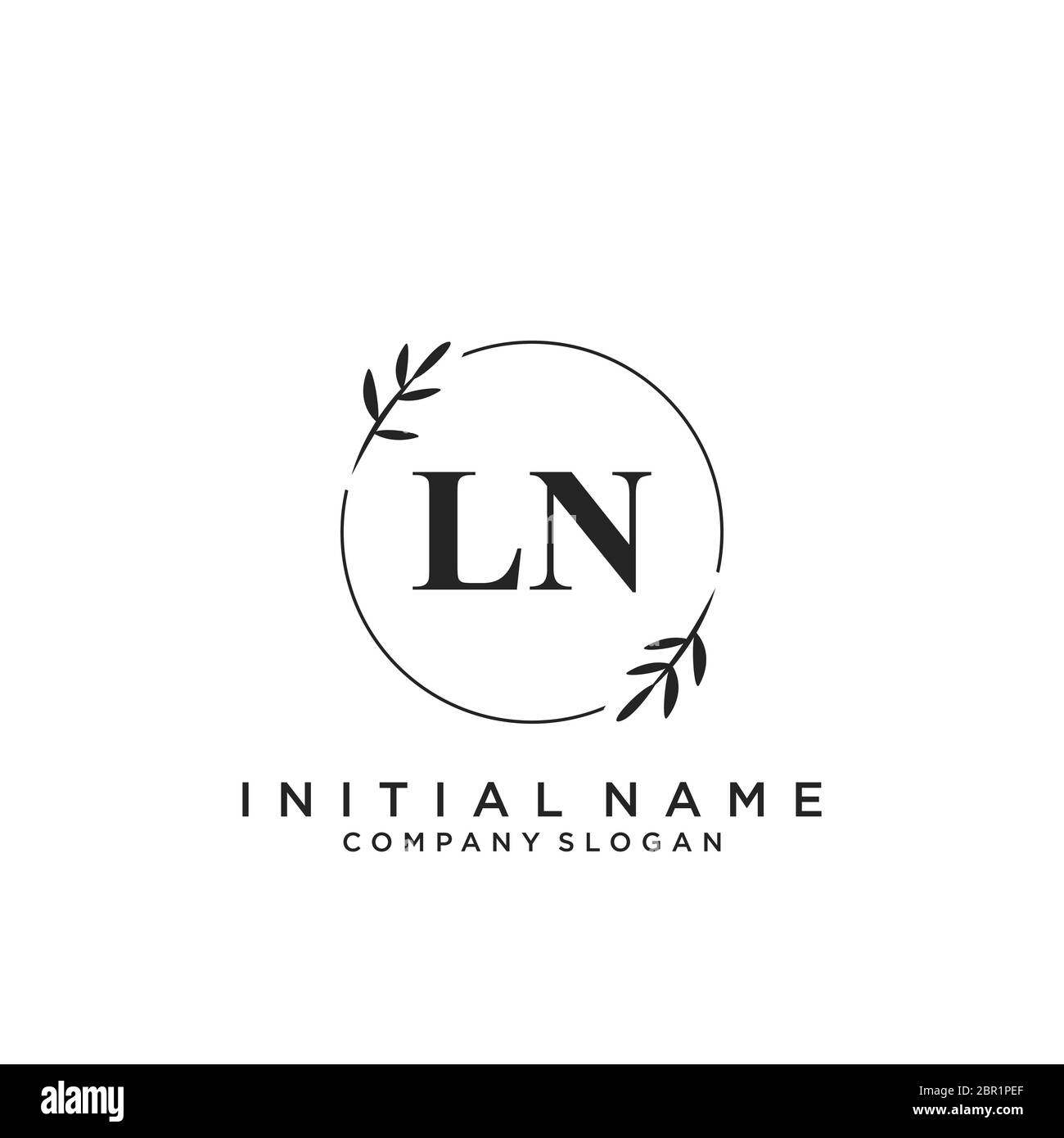 Letter ln vector vectors Stock Vector Images - Alamy