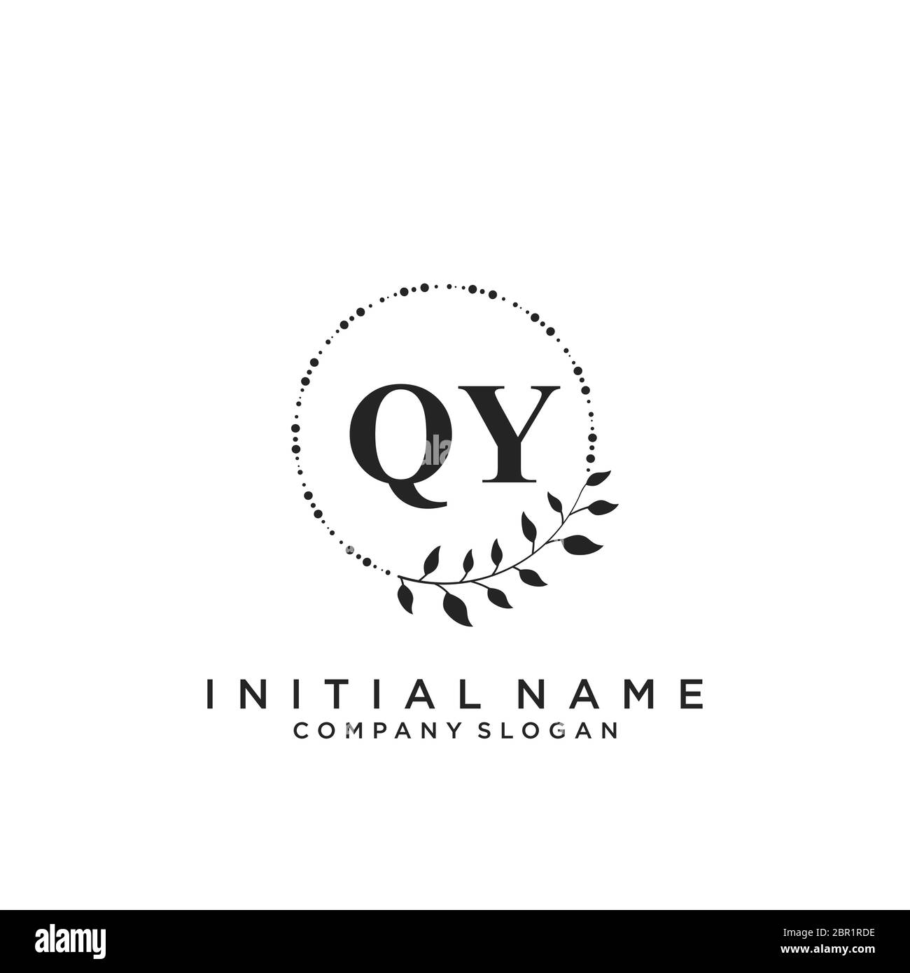 Qy initials logo hi-res stock photography and images - Alamy