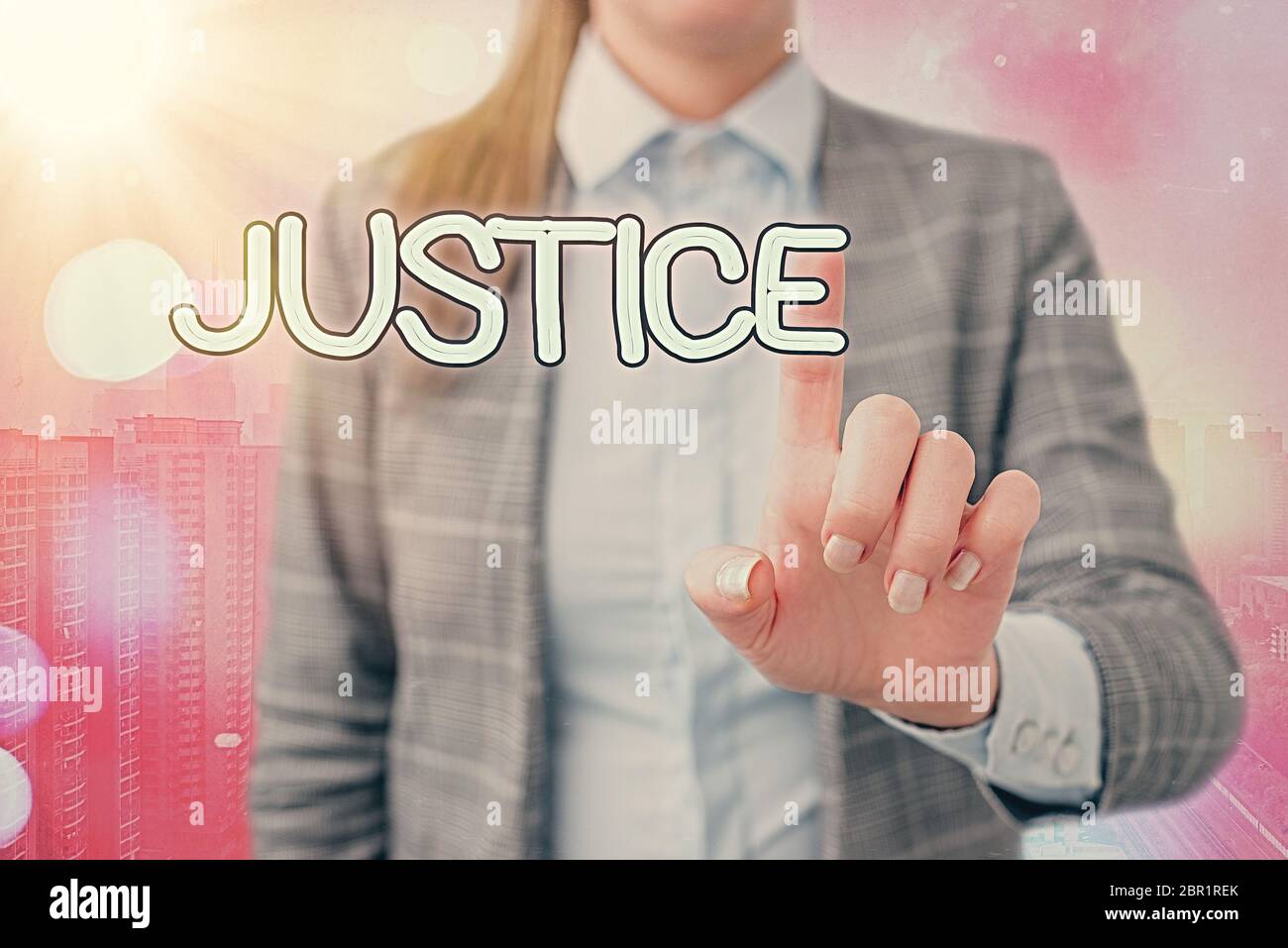 Handwriting text writing Justice. Conceptual photo impartial adjustment ...