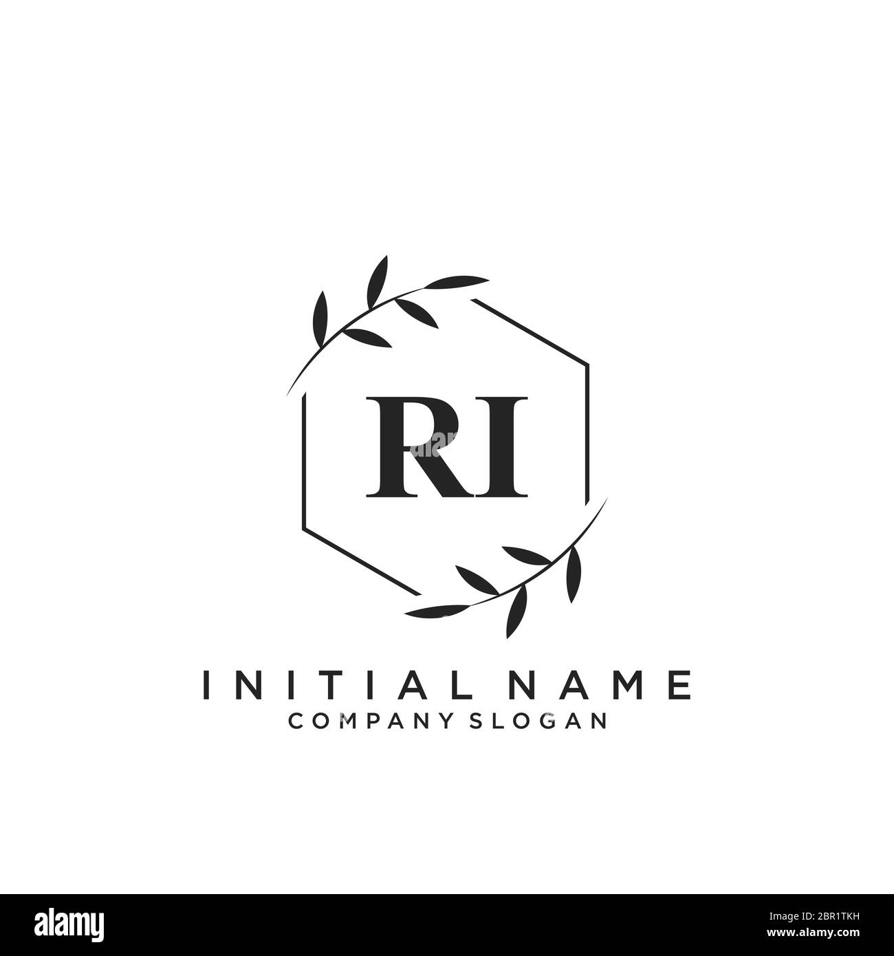 Ri initials logo Stock Vector Images - Alamy