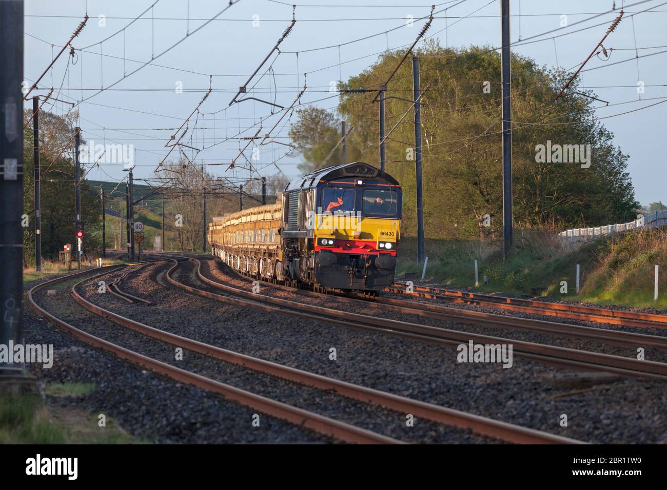 Direct rail Services c;lass 66 diesel locomotive 66430 on the west ...
