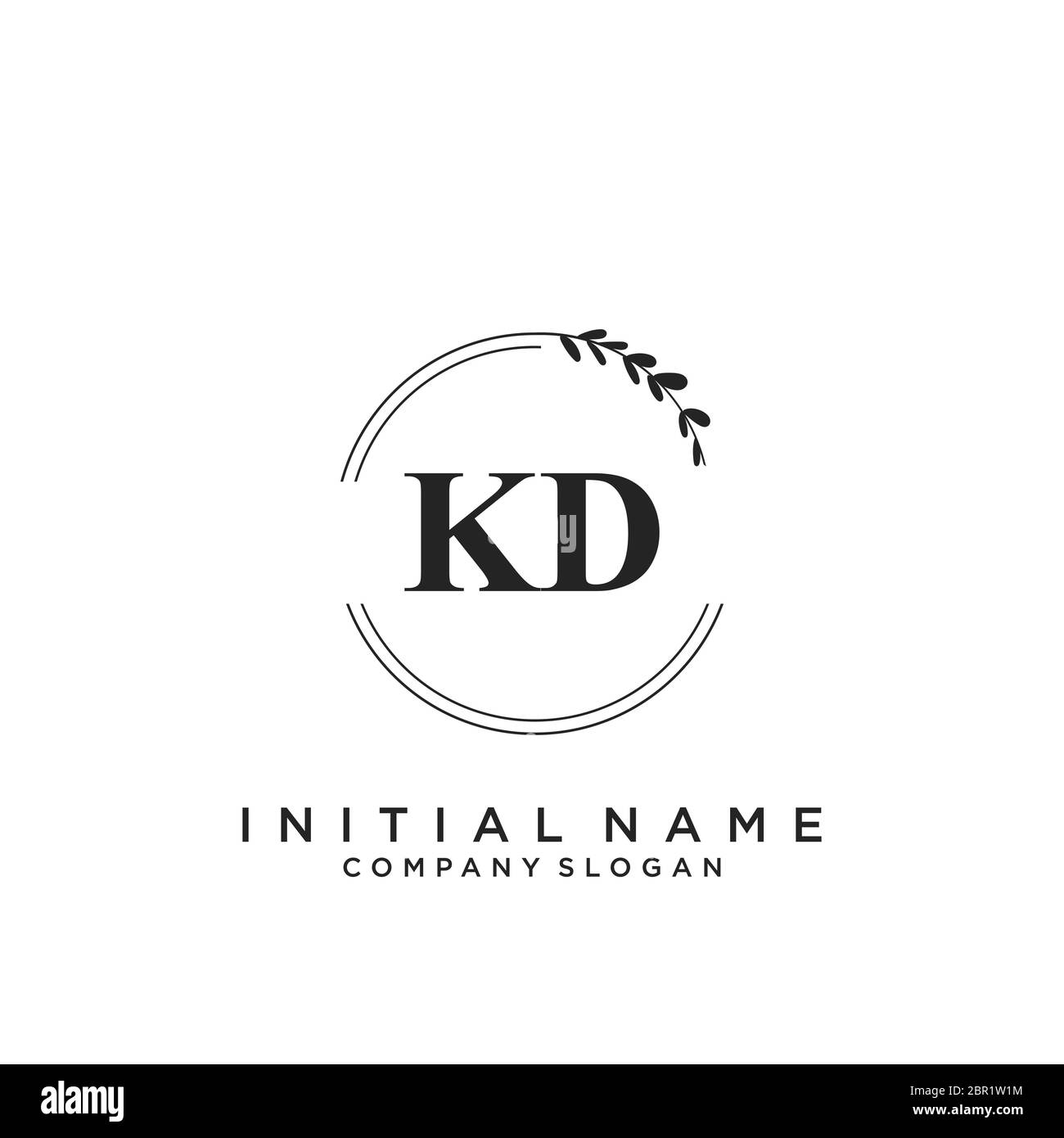 Kd initials logo hi-res stock photography and images - Alamy