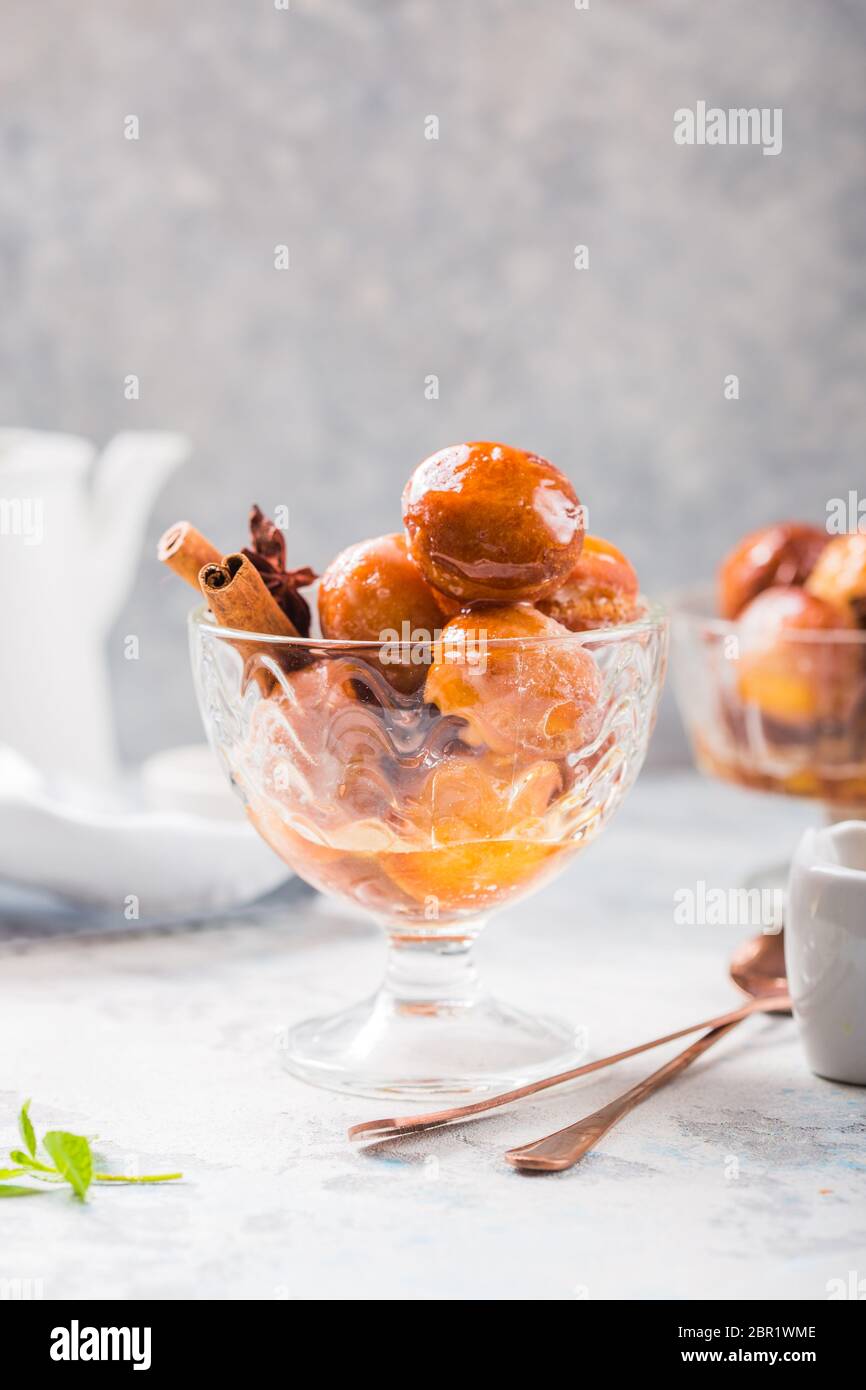 Bunuelos - traditional Colombian sweet deep fried pastry served with ...