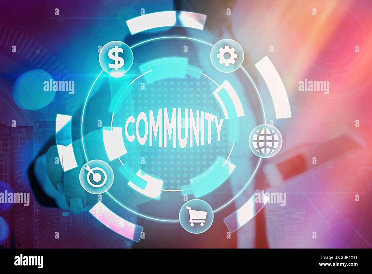 Conceptual hand writing showing Community. Concept meaning specific ...