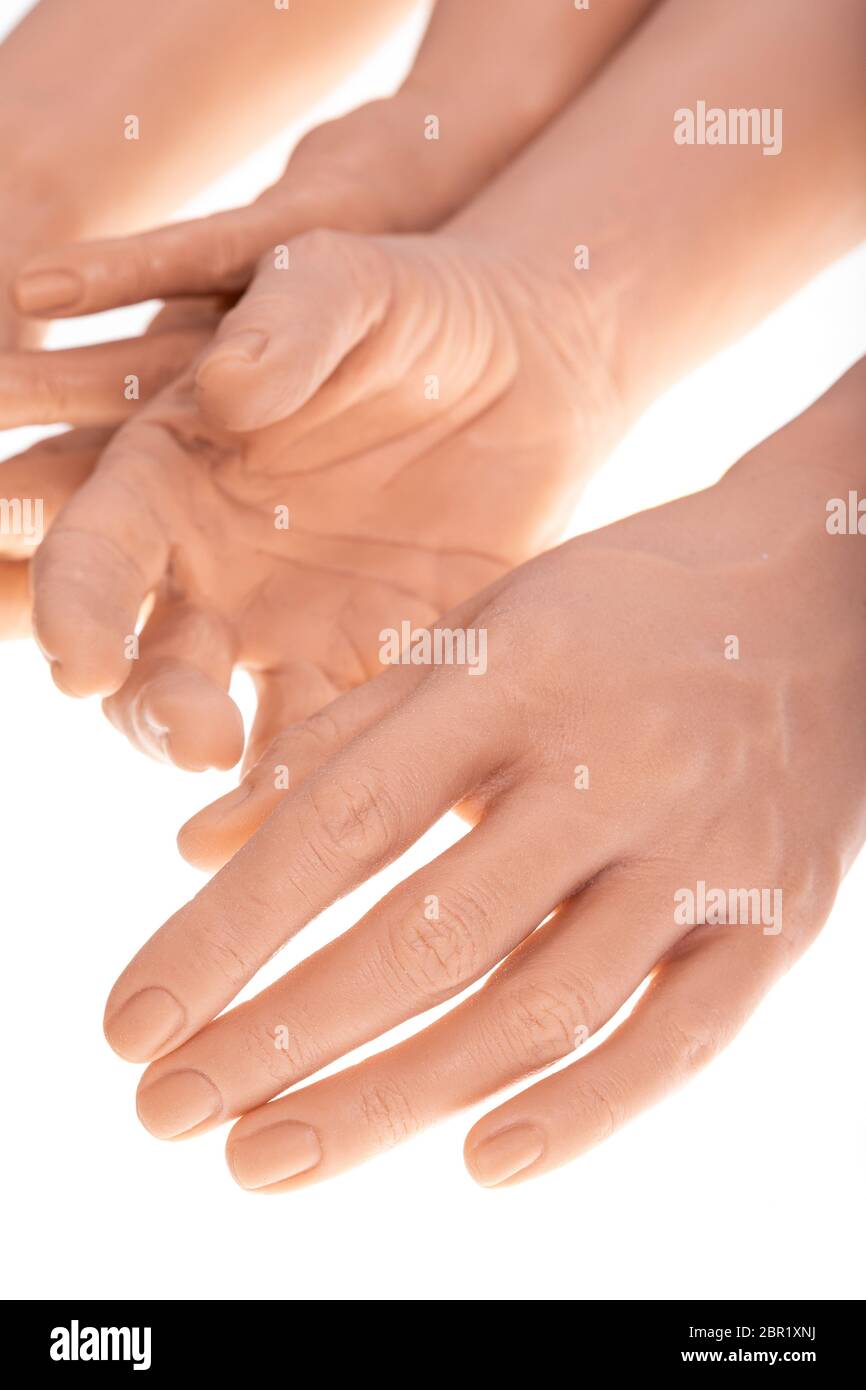 group silicone prosthesis hands, medicine pink implants for person ...