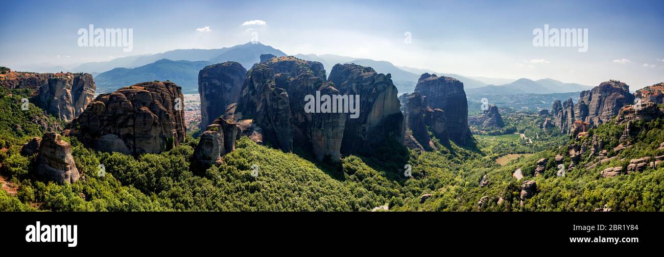 Amazing View on the Rock formations with the famous Monasteries in ...