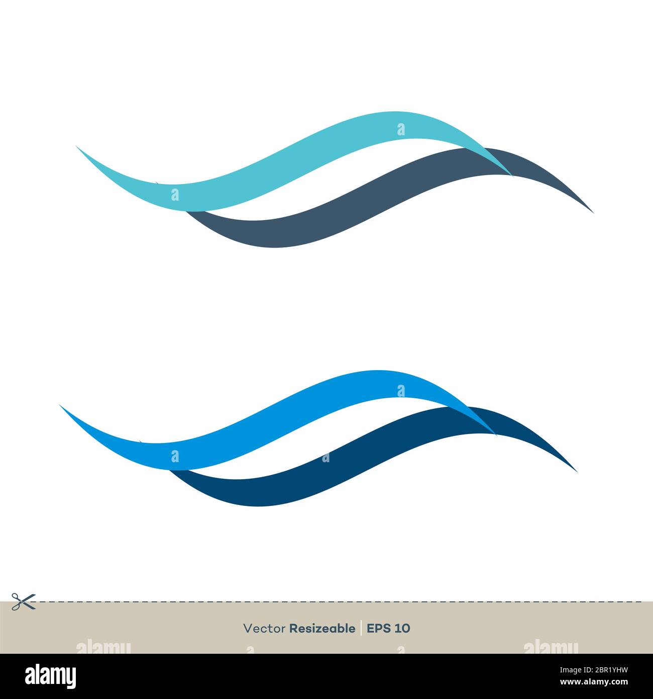 Wave Swoosh Icon Vector Logo Template Illustration Design Stock Photo ...