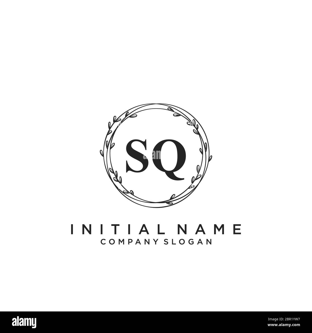 Sq initials logo Stock Vector Images - Alamy